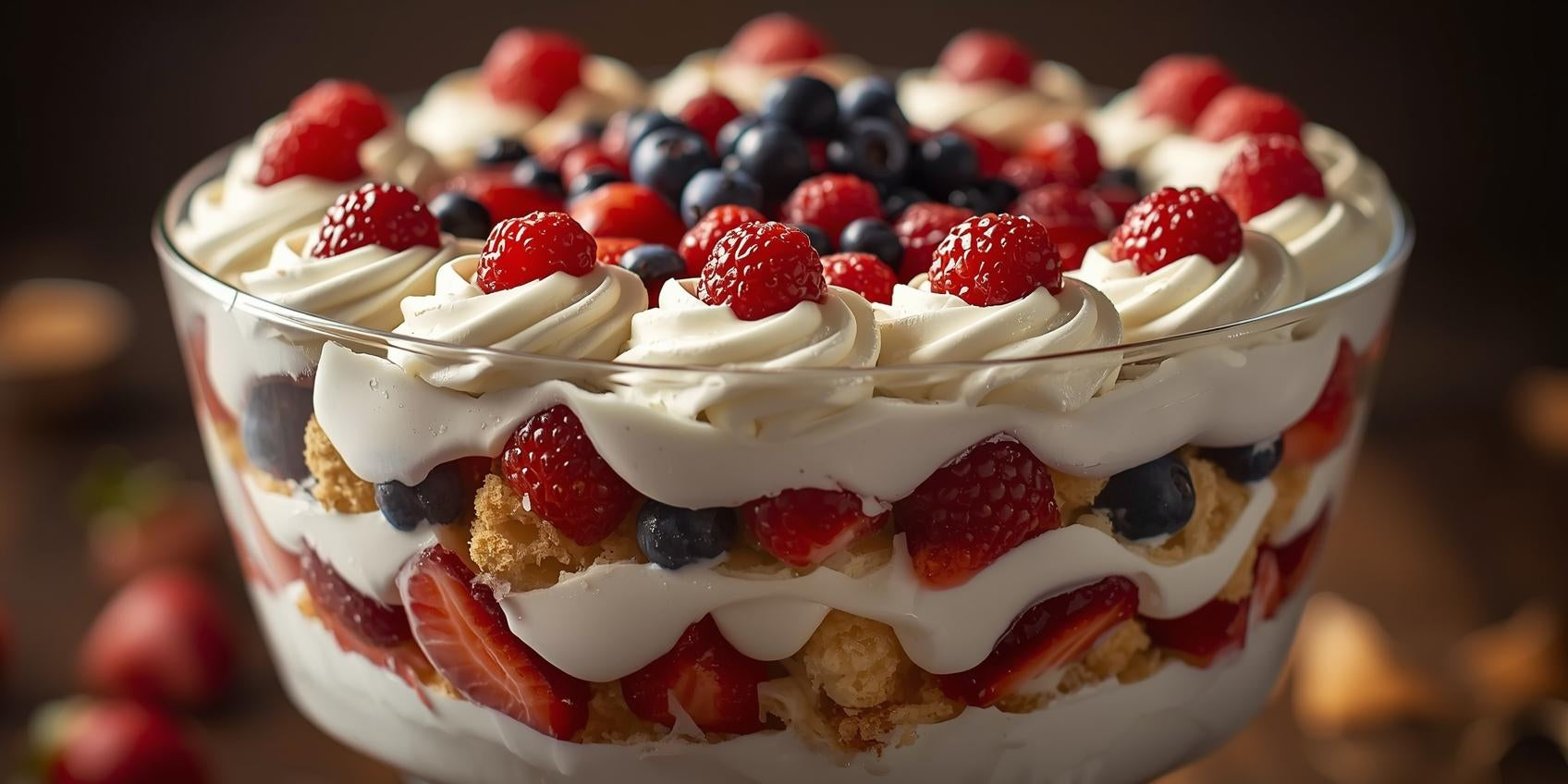Christmas Fruit Trifle Recipe | Easy Dessert with Fresh Fruits